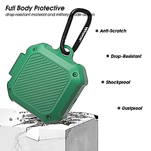 Winproo One-Piece Armor Cover Compatible Galaxy Buds 2 / Pro 2021 Galaxy Buds Live 2020 Case, Silicone Shock Resistant Samsung Earbuds Full Body Protective Case with Zipper Box and Keychain