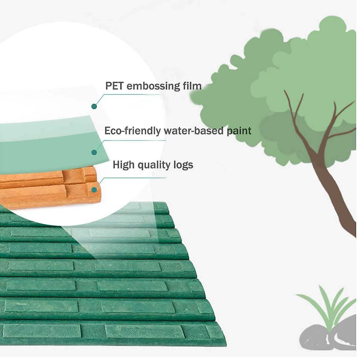 Joqutoys 90 Pcs Wood Building Blocks Toy for Toddlers, Classic Wooden Cabin Log Set Preschool Education Toy, Creative Construction Engineering Educational Toys for 3 4 5 6 Years Boys