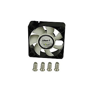 Gelid Solutions Silent 5 – 50mm Computer Fan, 3 Pin Molex, 50x50x15mm, Fan Speed: 4000RPM, Hydro Bearing, FN-SX05-40, Very Quiet, Noise Level 23 dBA, Color Black