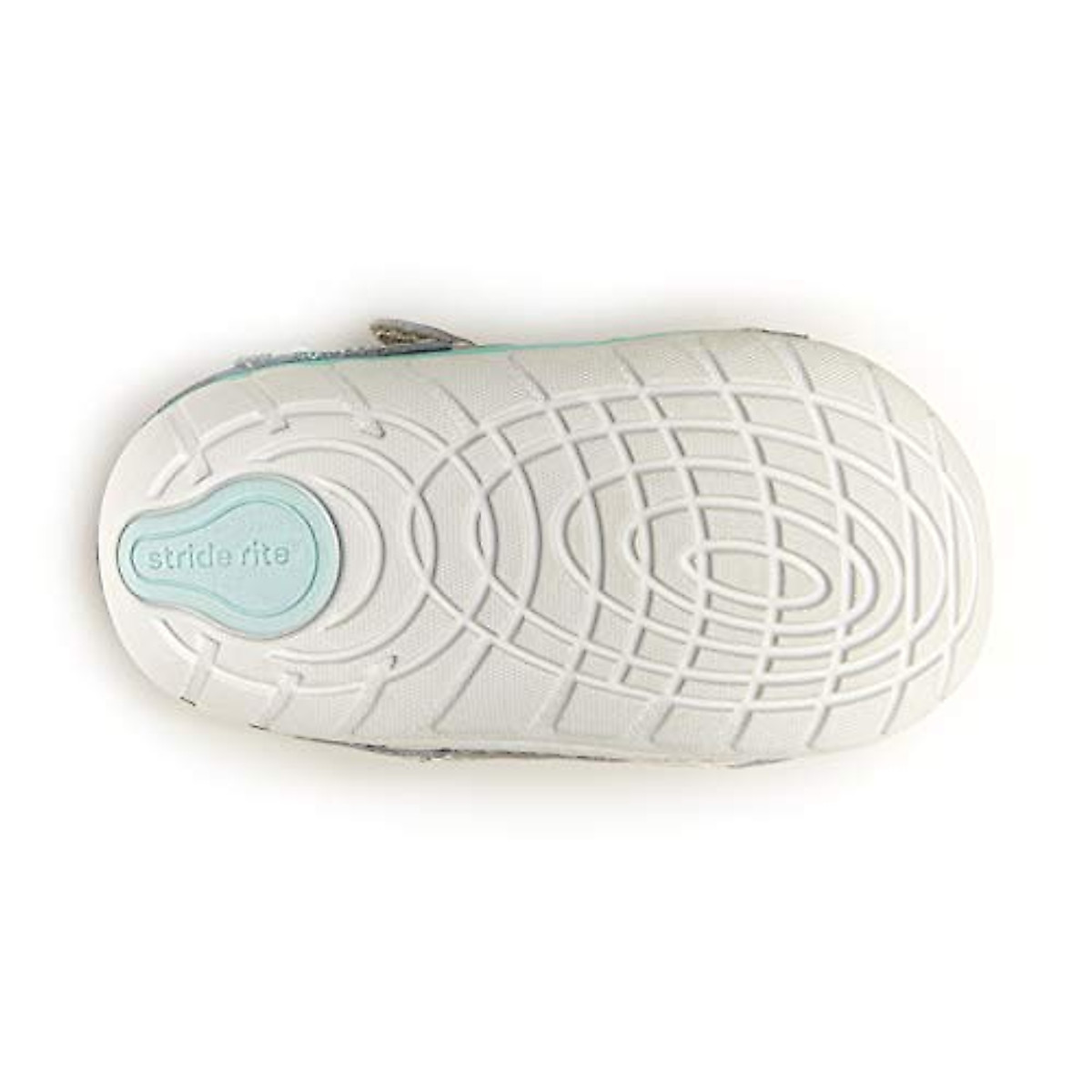 Stride Rite baby girls Soft Motion Kylo Sneaker, Silver/Multi, 4 Wide Infant US