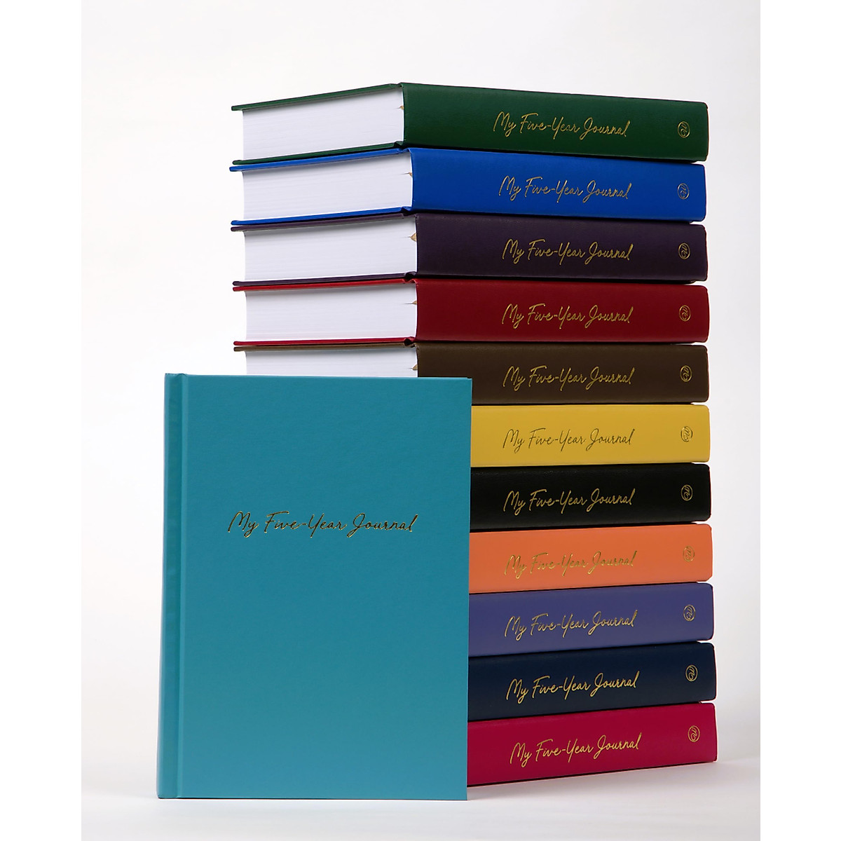 Hard Cover 5 Year Journal | The Easiest to Use Five Year Journal | Quick and Easy Five Year Daily Journal System | 6x8.25 Inch Size (Turquoise)