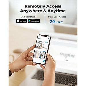 REOLINK 4K 16 Channel Network Video Recorder for Security Camera System, Work With 4K/5MP/4MP HD Reolink IP Cameras PoE NVR, 24/7 Recording to Pre-Installed 4TB Hard Drive, RLN16-410-4TB