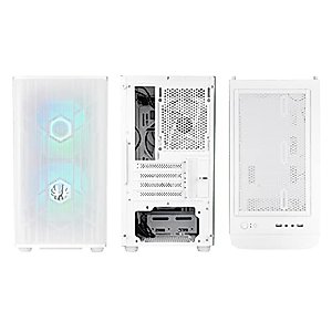 BitFenix Nova Mesh mATX (Micro ATX, Mini ITX) High Airflow PC Gaming Case ARGB Edition White, 3 x ARGB Fans Pre-Installed, 240mm AIO Support at Top, GPU Length Support Up to 345mm (Micro ATX, White)