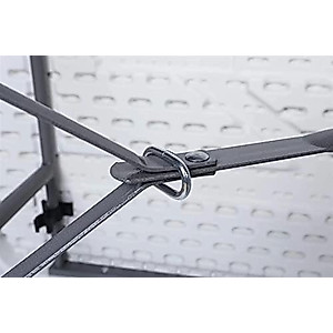Edtian Folding 6ft Outdoor and Indoor Foldable Ideal for Camping and Picnic, Portable and Easy to Set Up, Perfect as a Card Craft Table, White