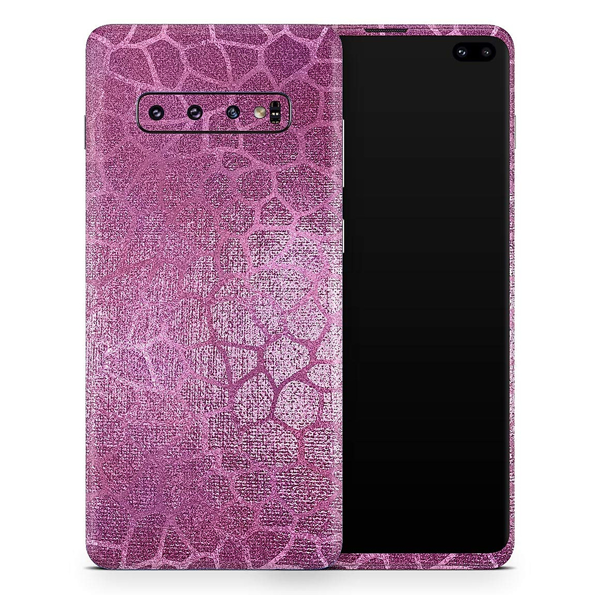 DesignSkinz Glamorous Pink Scales Protective Vinyl Decal Wrap Skin Cover Compatible with The Samsung Galaxy S20 (Screen Trim & Back Glass Skin)