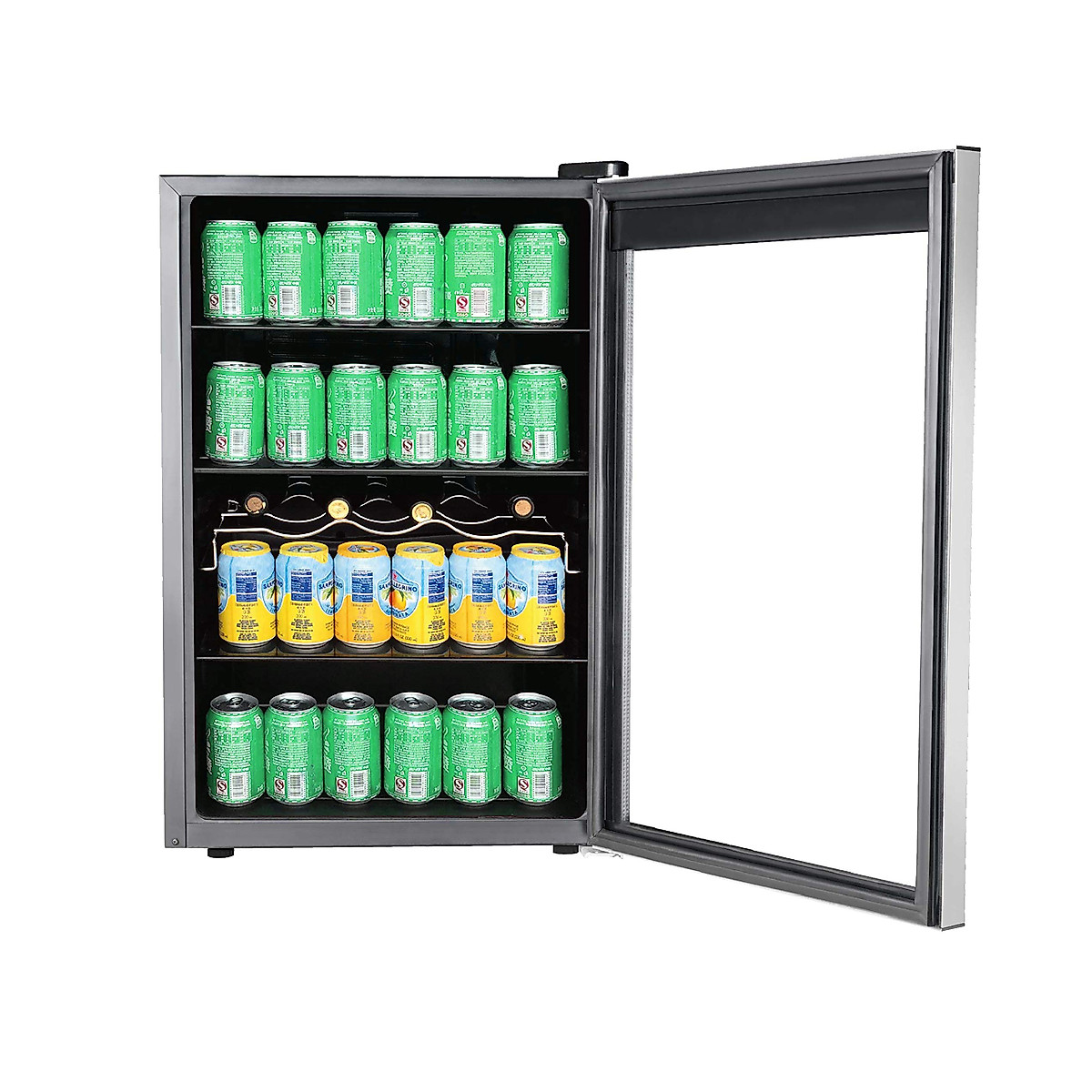 RCA RMIS1530 Freestanding Beverage Center Cooler Fridge Fits Wine, 110 can or 36 bottles, Black