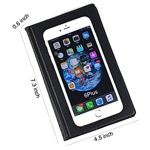 SAMYO Business Card Book Holder Name Card Organizer Professional Office Journal Namecard Holder Organizer Holds 240 Cards - Black