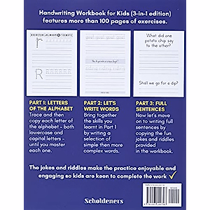 Handwriting Workbook for Kids: 3-in-1 Writing Practice Book to Master Letters, Words & Sentences