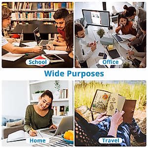 Refills Lined Paper, MALEDEN Refillable A6 Paper for 5x7 Journal Notebook Inserts 200 Lined Pages