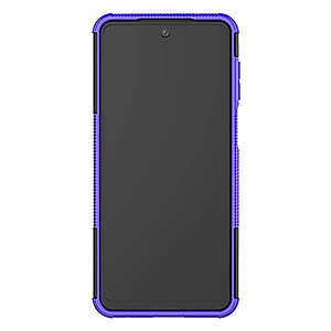 COTDINFORCA Compatible with Xiaomi Redmi Note 9S / Note 9 Pro Case Heavy Duty with Kickstand Dual Layer Drop Protection Shockproof Hard Phone Case for Xiaomi Redmi Note 9 Pro Max/Note 9S. Hyun Purple