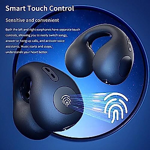 Wireless Earbuds,Open Ear Wireless Bluetooth Headphones Clip on Earbuds,Earbud & in-Ear Headphones,Wireless Sport Ear Buds,Bluetooth 5.3 Clip-on Earphones,30 Hours Playtime,for iPhone/Samsung