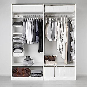 SKUBB Organizer with 6 Compartments, White 13 ¾x17 ¾x49 ¼ Inches Fits Pax Wardrobe Frames, 22⅞ Inches Deep
