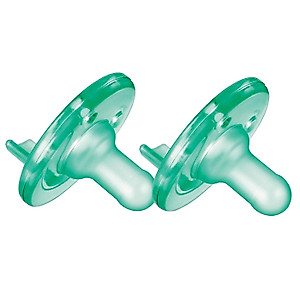 Philips AVENT Soothie Pacifier, Green, 0-3 Months, 2 Count
