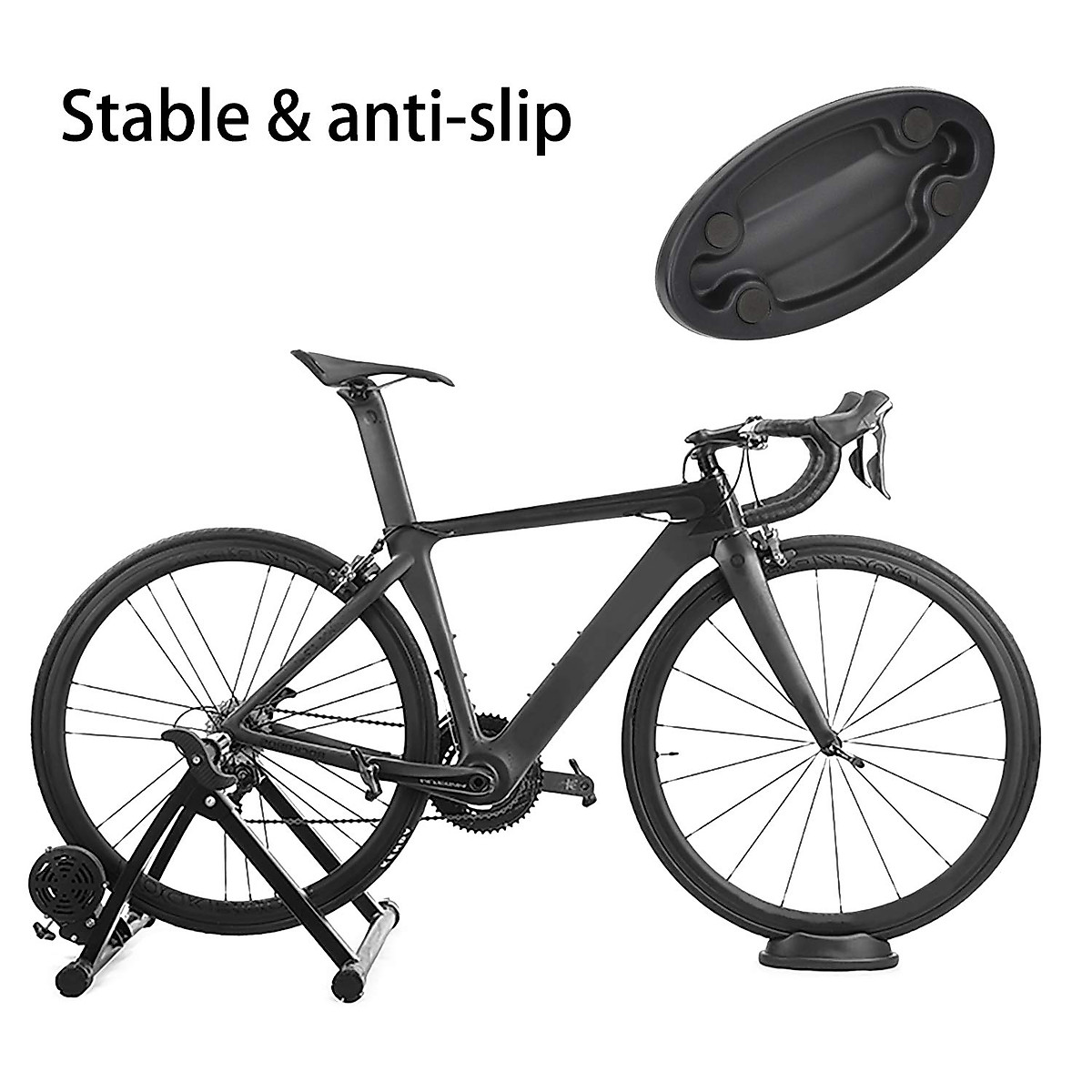 Quwei Front Wheel Riser Block with Sturdy Wheel Holder Indoor Bike Trainer Stand for Mountain Bicycle Training Trainers