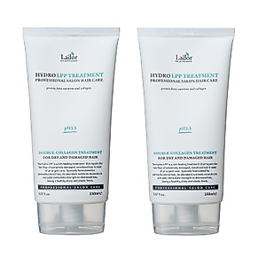 LA'DOR Hydro LPP Keratin Hair Treatment - Anti Frizz Conditioner Mask for Dry, Damaged, Color Treated, Gray Hair - Hydrolyzed Collagen (2. 5.07 Fl Oz)