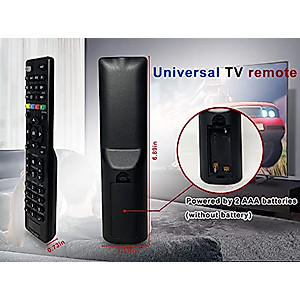 Universal TV Remote Control Directly Replacement for LG,Samsung, Sony, Philips, Panasonic, Sharp, Toshiba, TCL, Vizio, Sanyo, Insignia, Hisense etc LCD LED 3D HDTV Smart TV Compatible All Brand TVs