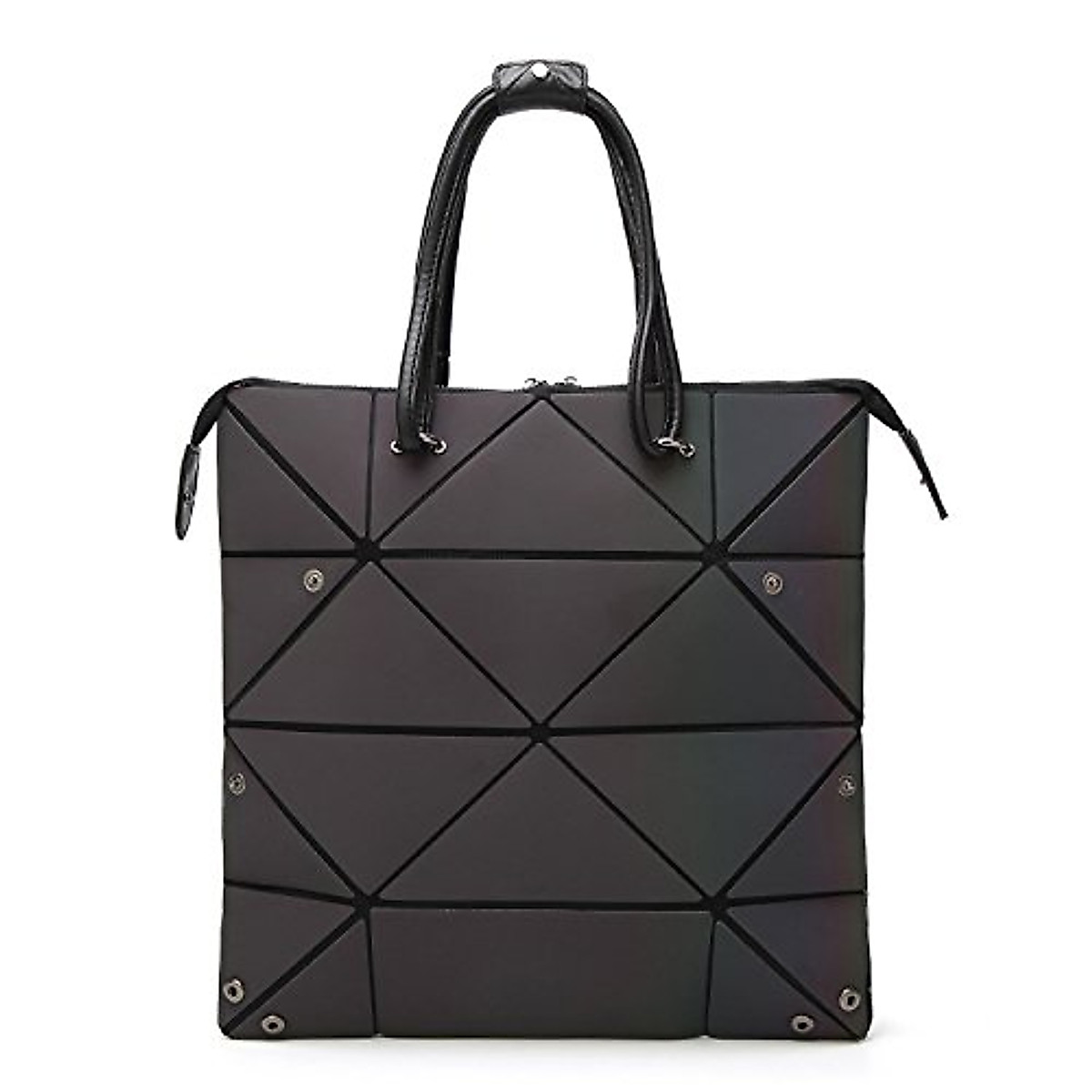 FOUCPOOM Geometric Luminous Purses and Handbags For Women Holographic Reflective Crossbody Bags Wallet Purse (Luminous Handbag)