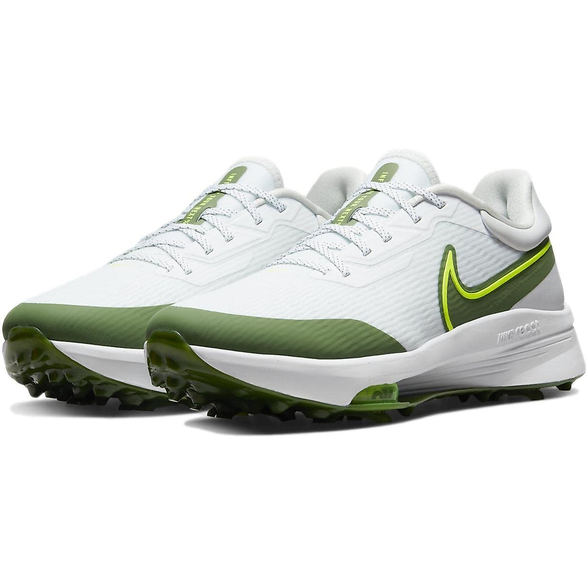 Nike Air Zoom Infinity Tour Next% 'White Treeline Men's Golf Cleats (White/Treeline, us_Footwear_Size_System, Adult, Men, Numeric, Medium, Numeric_9)