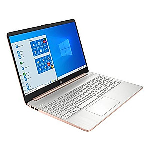 HP 15.6inch HD Laptop, AMD Quad-Core Ryzen 5 3500U Processor Up to 3.70GHz, 8GB DDR4 RAM, 256GB NVMe M.2 SSD, AMD Radeon Vega 8 Graphics, Win10 OS, Rose Pink (Renewed)