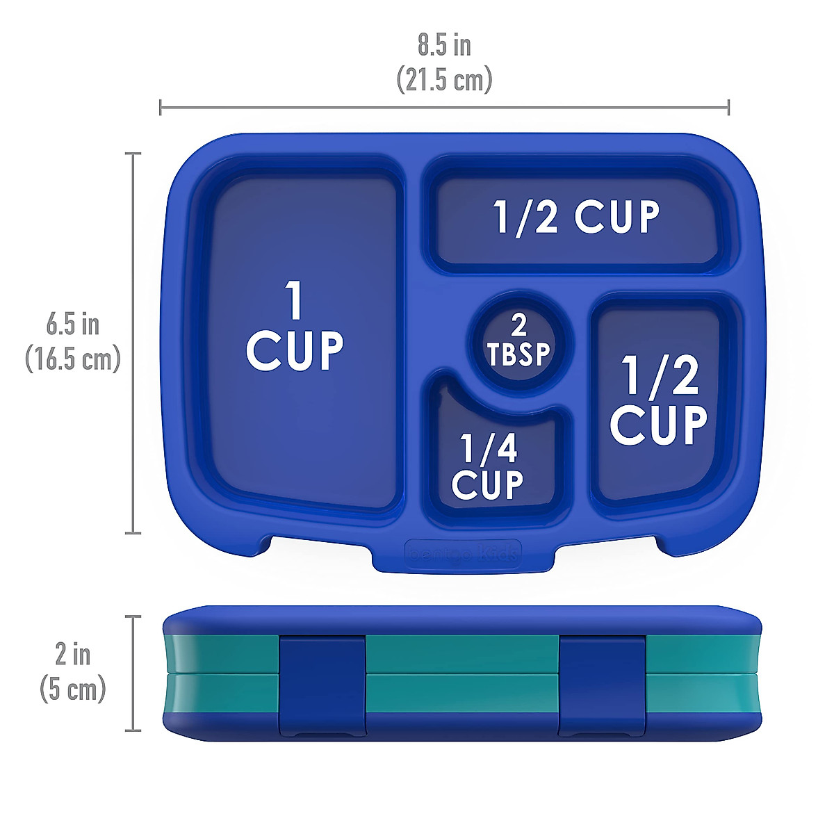 Bentgo Kids Prints Lunch Box Kids Water Bottle - New & Improved 2023 (Sharks)