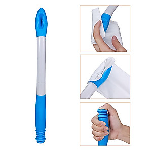Foldable Long Reach Comfort Wiper - Bottom Wiping Aid - Butt Wiper Self Wipe Assist Toilet Aids Wand - Ideal Daily Living Bathroom Aid for Limited Mobility