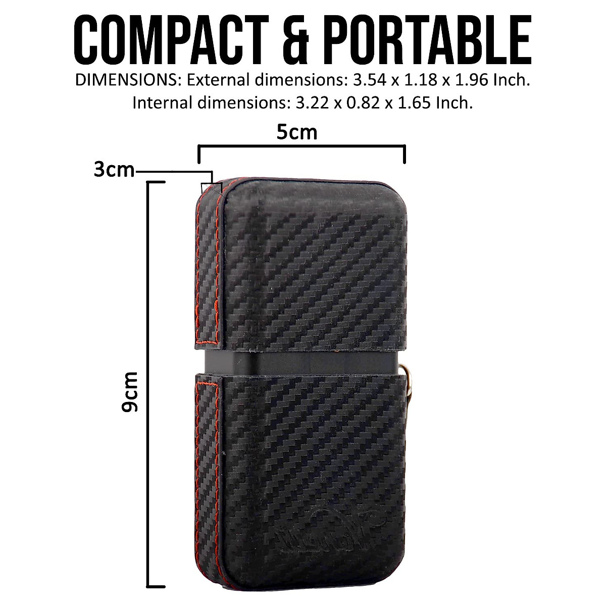 VONETTI Alpha Shield CARBONE - Premium RFID Signal Blocker Box - Smart Car Key Faraday Signal Protector, Keyless Go RFID Blocking Case, Crypto Wallet Safe Box, Signal Blocker Faraday Tin (Black)