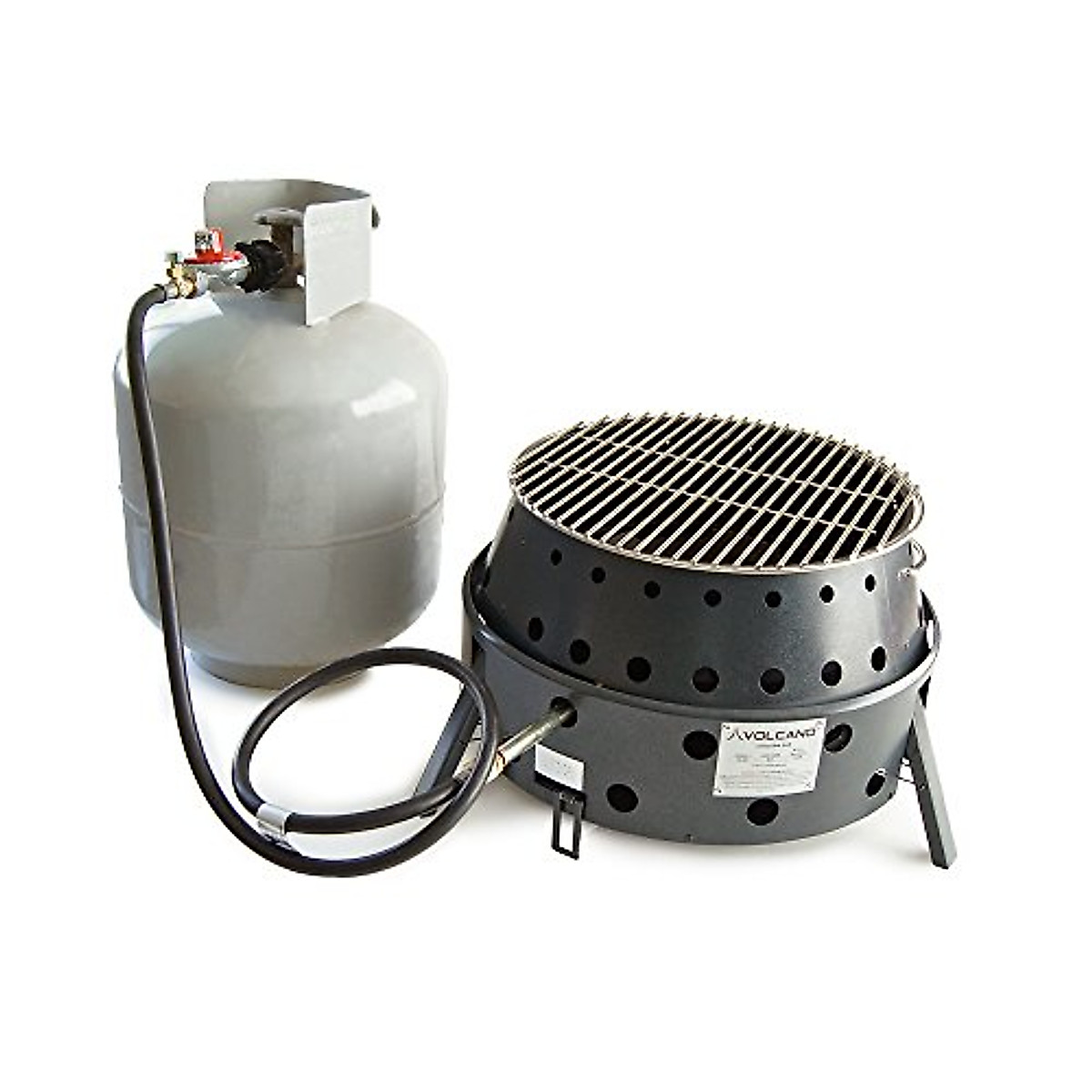 Volcano Grills 3-Fuel Portable Camping Stove/Fire Pit, Charcoal, Collapses down to 5 inches; for convenient portability and storage (VL-20-300)