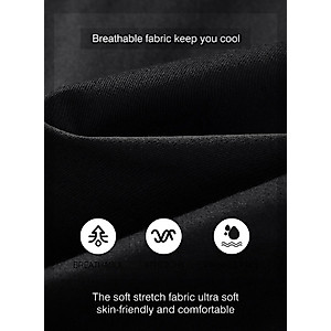 JMIERR Men's Casual Joggers Pants - Cotton Drawstring Chinos Cargo Pants Hiking Outdoor Twill Track Jogging Yoga Sweatpants Jogger Pants with Pockets for Men Slim Fit, US 32(S), A Black