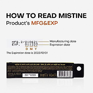 Mistine So Black Waterproof Eyeliner,Smudge Proof Eyeliner with Silky Formula,Quick Drying Liquid Eyeliner Pen,Ultra Matte Finish Black Eyeliner,Vegan & Cruelty-Free,1 Count