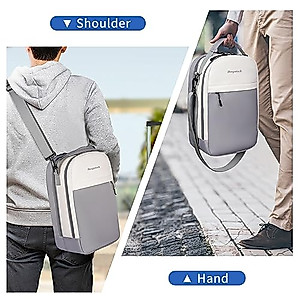 Carrying Case for Steam Deck Console & Accessories, Storage Bag for Asus Rog Ally & Switch，Crossbody Protective Travel Bag Double-layer Backpack with Multi-Pockets For AC Adapter, Docking Station
