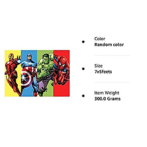 Superhero Backdrop for Boys Birthday Party 7x5ft Vinyl Anime Character Image Photography Backdrops Themed Party YouTube Backdrops Photo Booth Studio Props