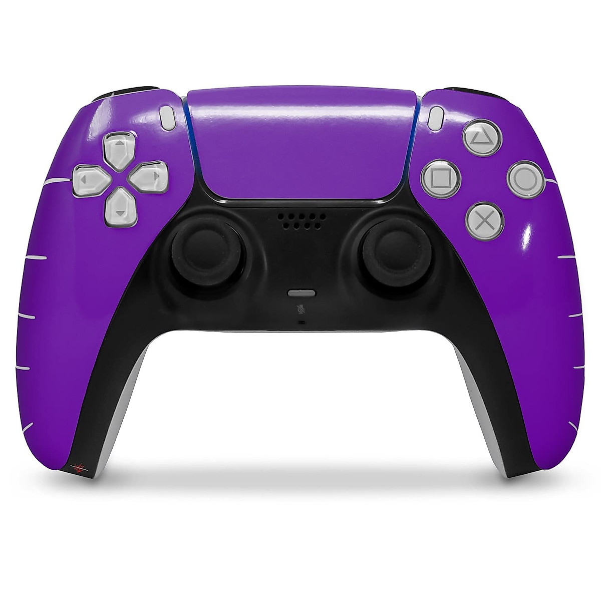 WraptorSkinz Skin Wrap compatible with Sony PS5 DualSense Controller Solids Collection Purple (CONTROLLER NOT INCLUDED)