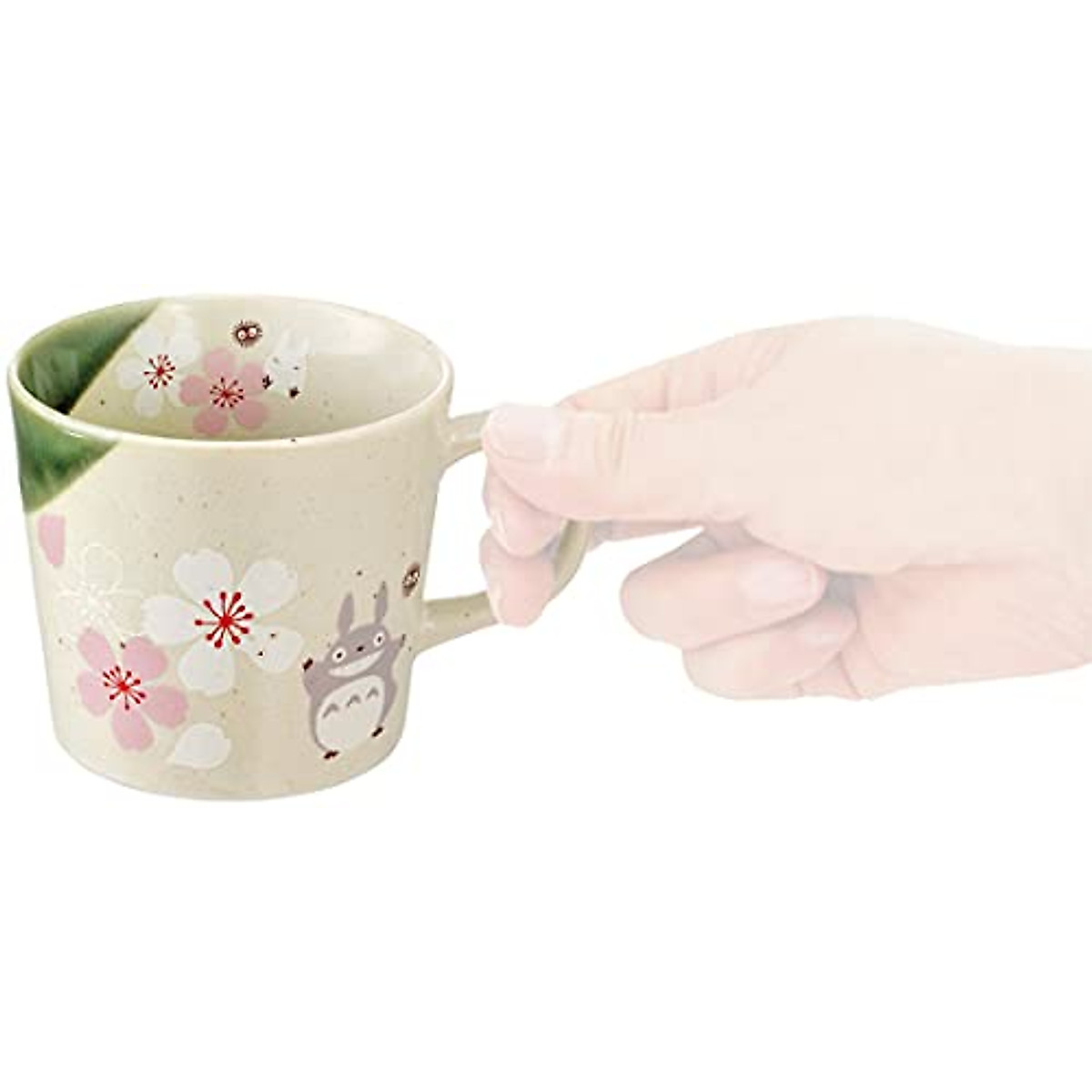 Studio Ghibli via Bluefin My Neighbor Totoro Traditional Japanese Dish Series -Porcelain Mug [Sakura/Cherry Blossom] - Official Studio Ghibli Merchandise