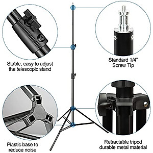 Aluminum Alloy Photography Tripod Stand, 9.19 Feet/2.8m Studio Lighting Tripod Stand for Video Lights, Photography Lights, Reflectors, Softboxes, Umbrellas