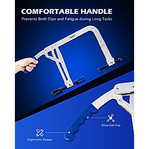 Orion Motor Tech Universal Valve Spring Compressor Tool, Valve Spring Removal Tool & Adjustment Tool with 1" & 1-3/16" Adapters, Direct Action Valve Spring Compression Tool for Cars Trucks and More