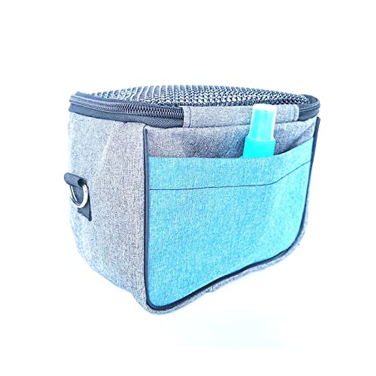 VVVSO Small Animal Outgoing Carrier Breathable Travel Bag Durable Guinea Pig Pouch Purse Portable with Shoulder Strap for Hedgehog Squirrel Chinchilla Rat Sugar Glider Ferret (M, Blue)