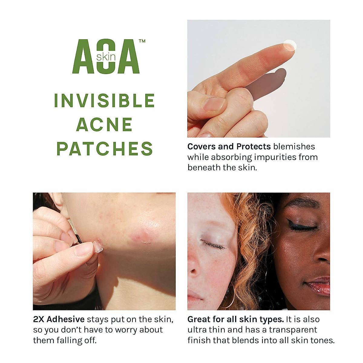 AOA STUDIO Absorbing Cover Healing Invisible Acne Patch Blemish Spot, Treatment, Facial Acne Patch Vegan, Cruelty Free, Hydrocolloid, Two Sizes 10mm 12mm (Total 84 Counts)