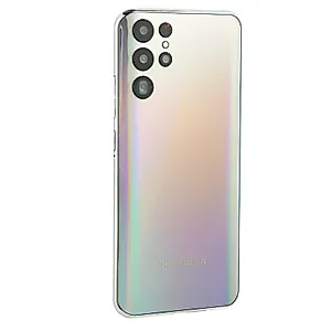 Tangxi S22 Ultra Unlocked Smartphone for Android 11, 6.4in 4GB 64GB ROM MT6582 HD Water Drop Screen Cell Phone, Front 5MP Rear 13MP 1960x1080 Mobile Phone 100‑240V Silver (US