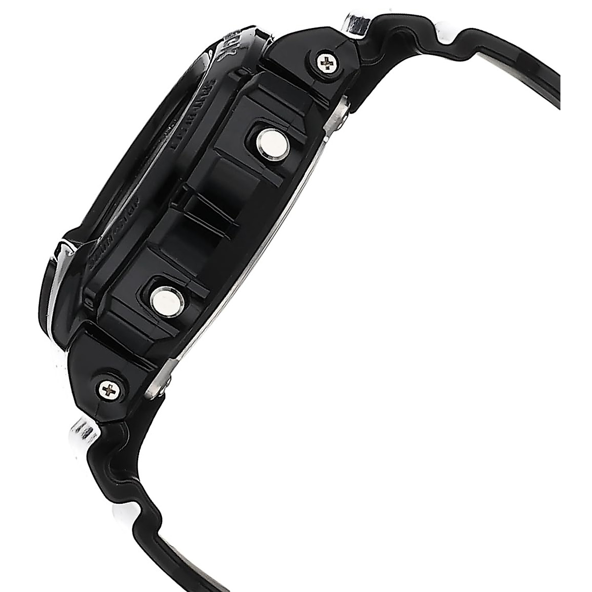 Casio G-Shock DW6900NB-1 Silver Mirror Dial Sports Watch (Jet Black)