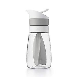 OXO Good Grips Twist & Pour Salad Dressing Mixer, Gray, 14 ounces
