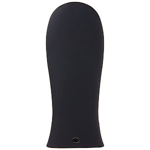 Lodge Silicone Hot Handle Holder - Dishwasher Safe Hot Handle Holder Designed for Lodge Cast Iron Skillets 9 Inches+ w/ Keyhole Handle - Reusable Heat Protection Up to 500° - Black