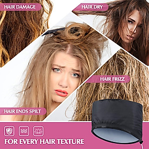 SPTHTHHPY Hair Steamer Heating Cap for Deep Conditioner,Hair Care Hat with Electric Hair Spa Beauty Steamer Nourishing Hot Head Care Hat Hair Thermal Treatment Cap for Home Use