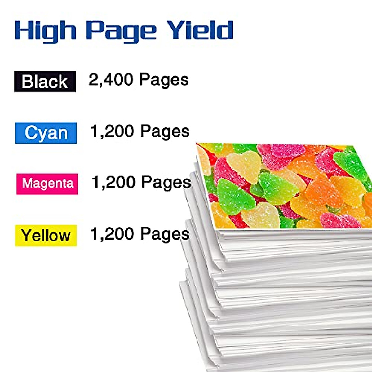 MM MUCH&MORE Ink Cartridge Replacement for Brother LC109 XXL LC-109 LC109XXL LC105 XXL LC105 to use for MFC-J6520DW MFC-J6720DW MFC-J6920DW Printer (4 Black + 2 Cyan + 2 Magenta + 2 Yellow) 10-Pack