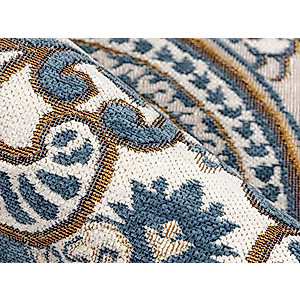 CHICHIC 36 x 24 Inch Indoor Door Mat for Home Entrance, Floor Mats for House Front Door Mat Indoor Inside Outdoor Outside Entryway Rugs Indoor Welcome Mat Anti-Slip Rubber Back Low Profile, GrayBlue