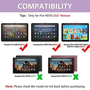 Touch Keyboard for All-New Kindle Fire HD 10 Tablet&Fire HD 10 Plus(Only Compatible 11th Generation,2021 Release)10.1"-360° Rotatable Touchpad Keyboard Case,Thin&Protective for Fire HD 10 tablet(2021)