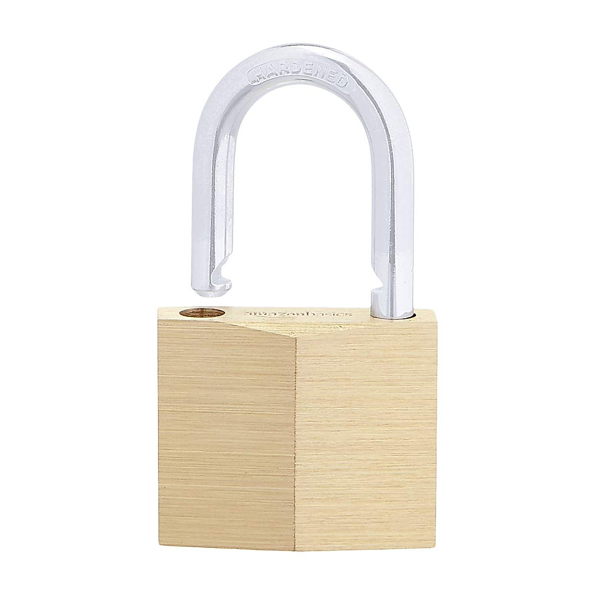 Amazon Basics 1-9/16-inch Keyed Padlock, Brass, 2-Pack