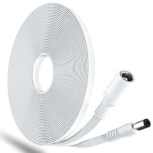 SIOCEN 10FT DC Power Extension Cable,5.5mm x 2.1mm Extension Cord,12v Extension Cord for Security Camera CCTV IP,Router,LED Strip,5V 9V 24V 12 Volt, Flat Male to Female Plug Supply Adapter Power Cord