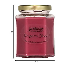 Dragon's Blood Scented Blended Soy Candle by Just Makes Scents