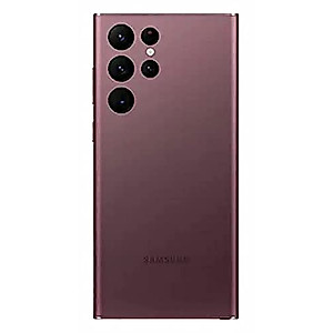 SAMSUNG Galaxy S22 Ultra S9080 5G 512GB ROM 12GB RAM Factory Unlocked (GSM Only | No CDMA - not Compatible with Verizon/Sprint) Global Version Mobile Cell Phone - Burgundy