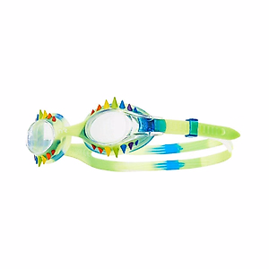TYR Kids Swimple Spikes Swim Goggles, Blue/Clear